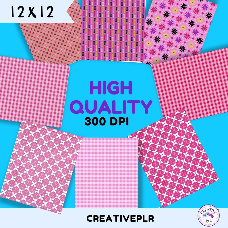 Vintage Pinks Digital Paper Pack |20 High Quality Backgrounds ...