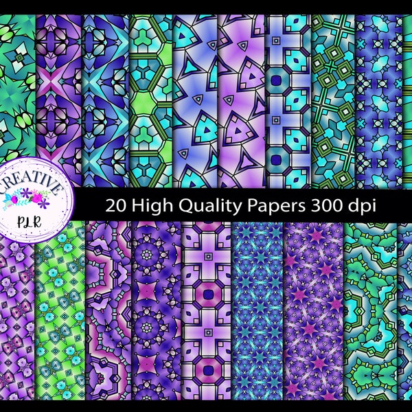 Stained Glass Geometric - Etsy