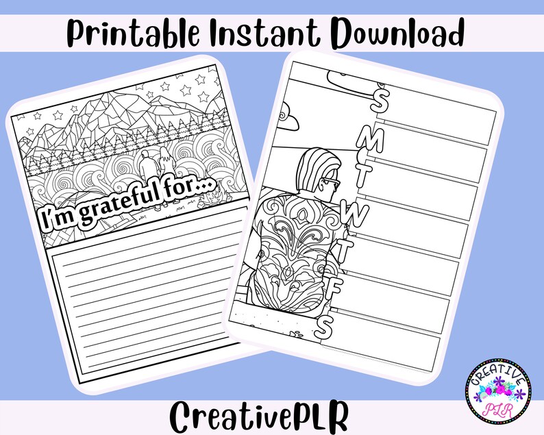 June Monthly Coloring Planner 10 Printable Coloring Pages - Etsy