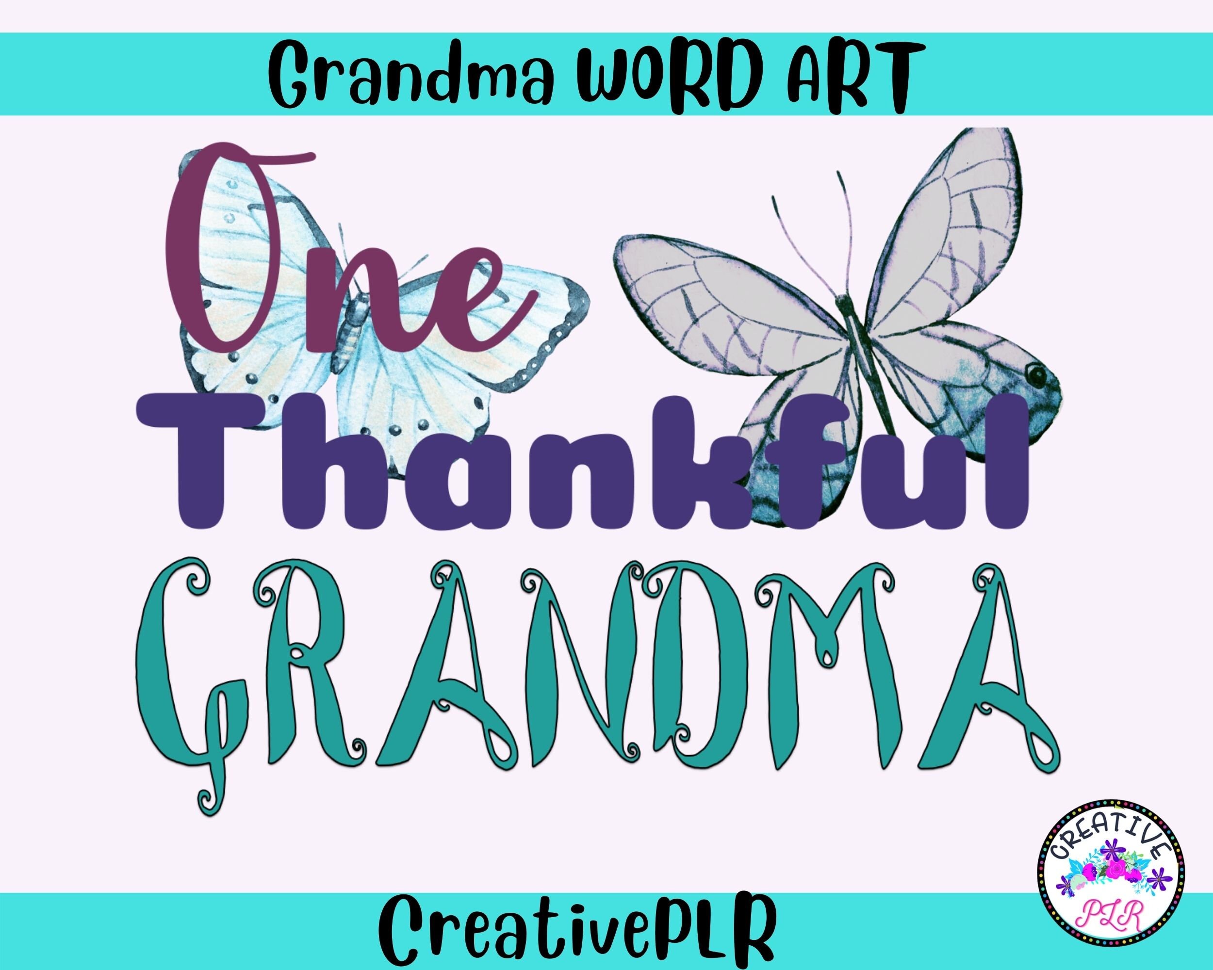 Grandma Word Art Quotes - Etsy