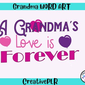 Grandma Word Art Quotes - Etsy