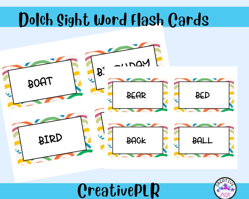Sight Word Practice Flash Cards | Sight Word Review | Kids Printables ...
