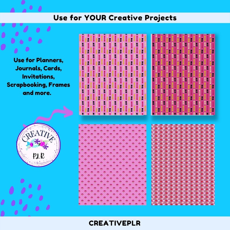 Vintage Pinks Digital Paper Pack |20 High Quality Backgrounds ...