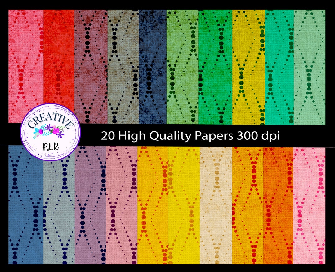 Hourglass Brights Digital Paper Pack |20 High Quality Backgrounds ...
