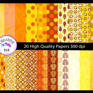 Wild Flowers Digital Papers Pack 20 High Quality Backgrounds Commercial ...