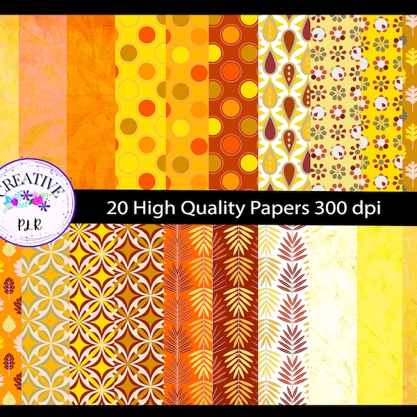 Wild Flowers Digital Papers Pack 20 High Quality Backgrounds Commercial ...
