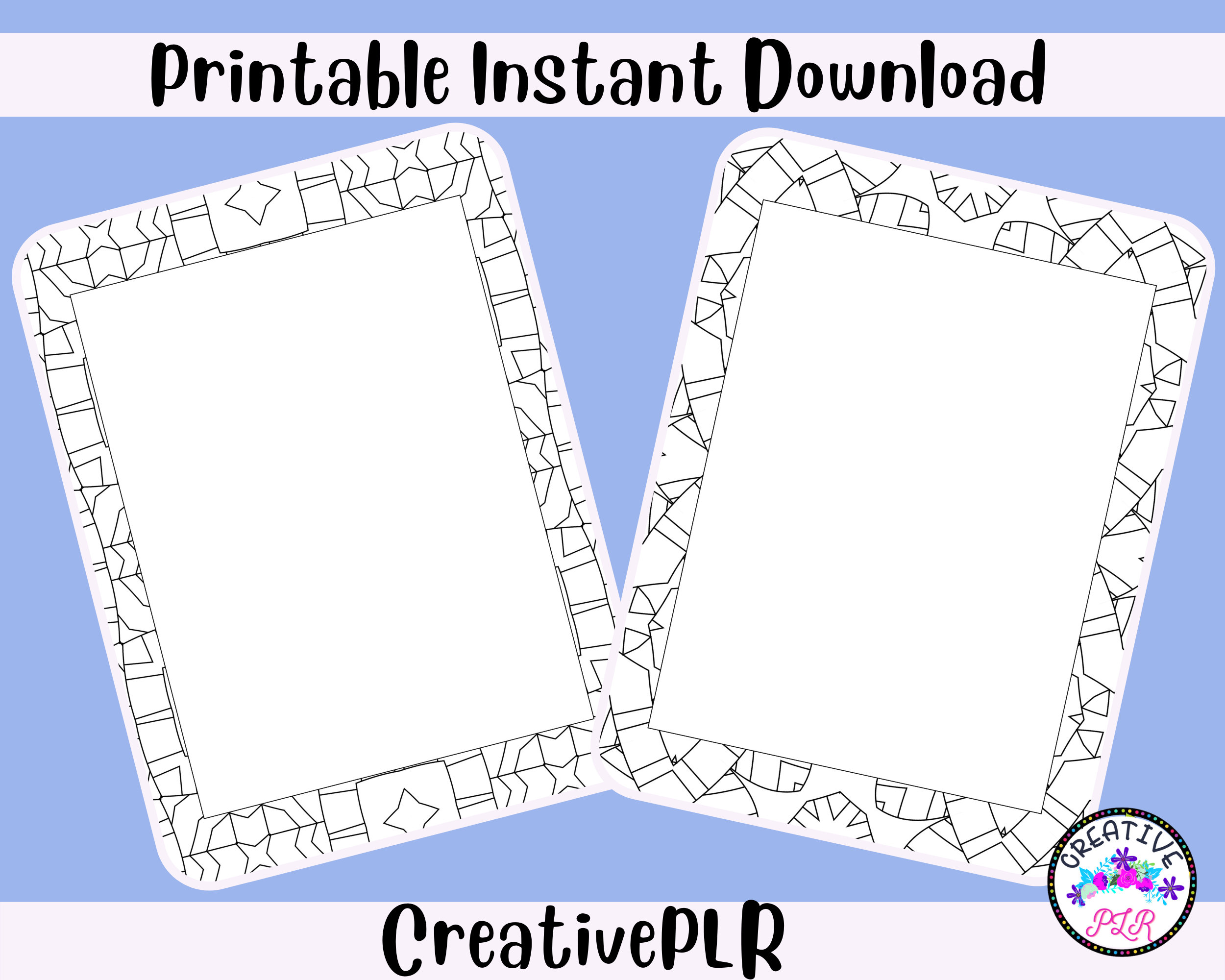 Rectangle Frame Coloring Pages 10 Printable Coloring Pages - Etsy