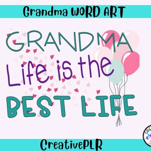 Grandma Word Art Quotes - Etsy