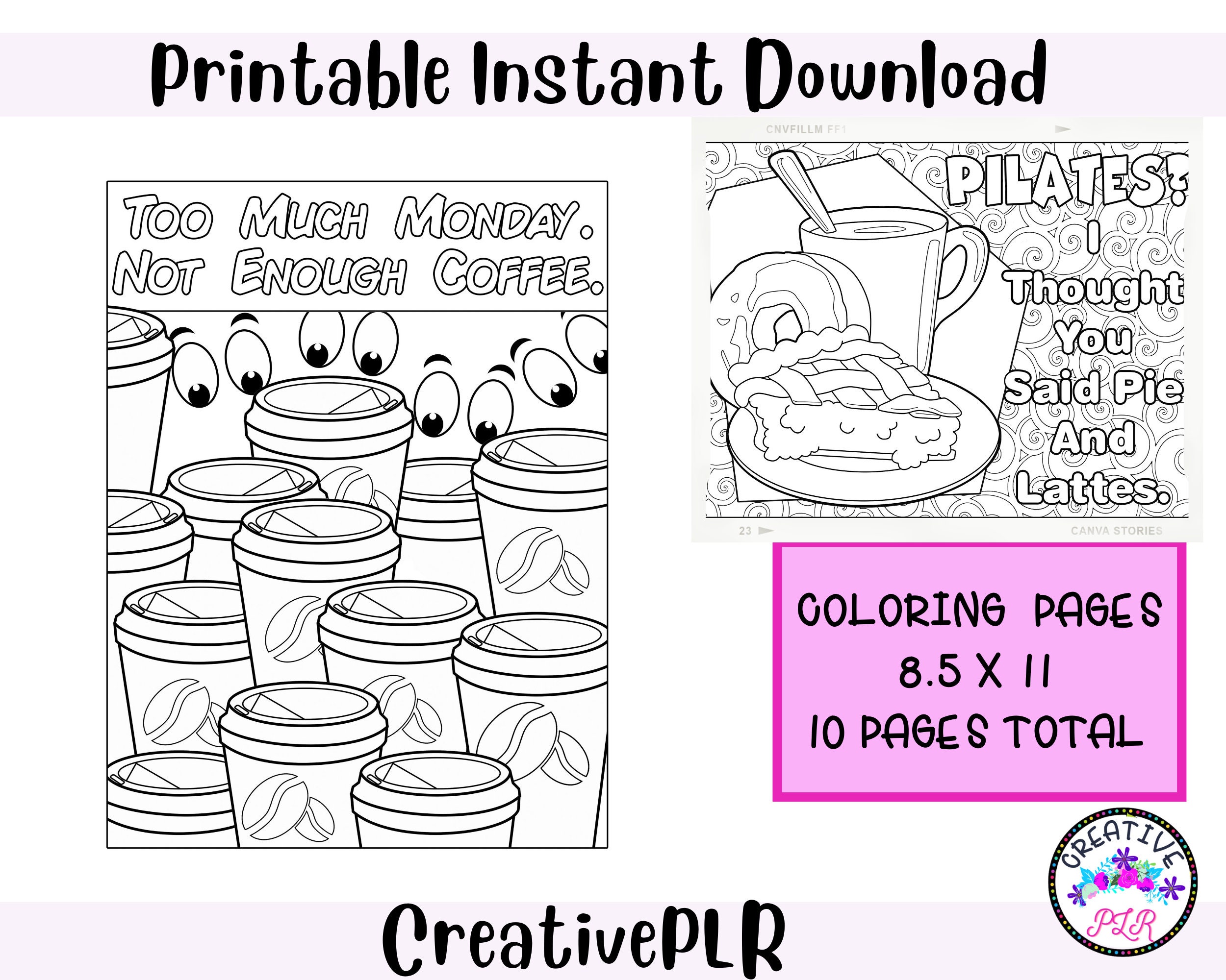 Coffee Coloring Pages Free