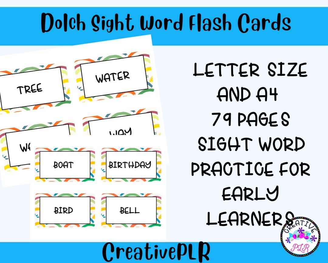 Sight Word Practice Flash Cards | Sight Word Review | Kids Printables ...