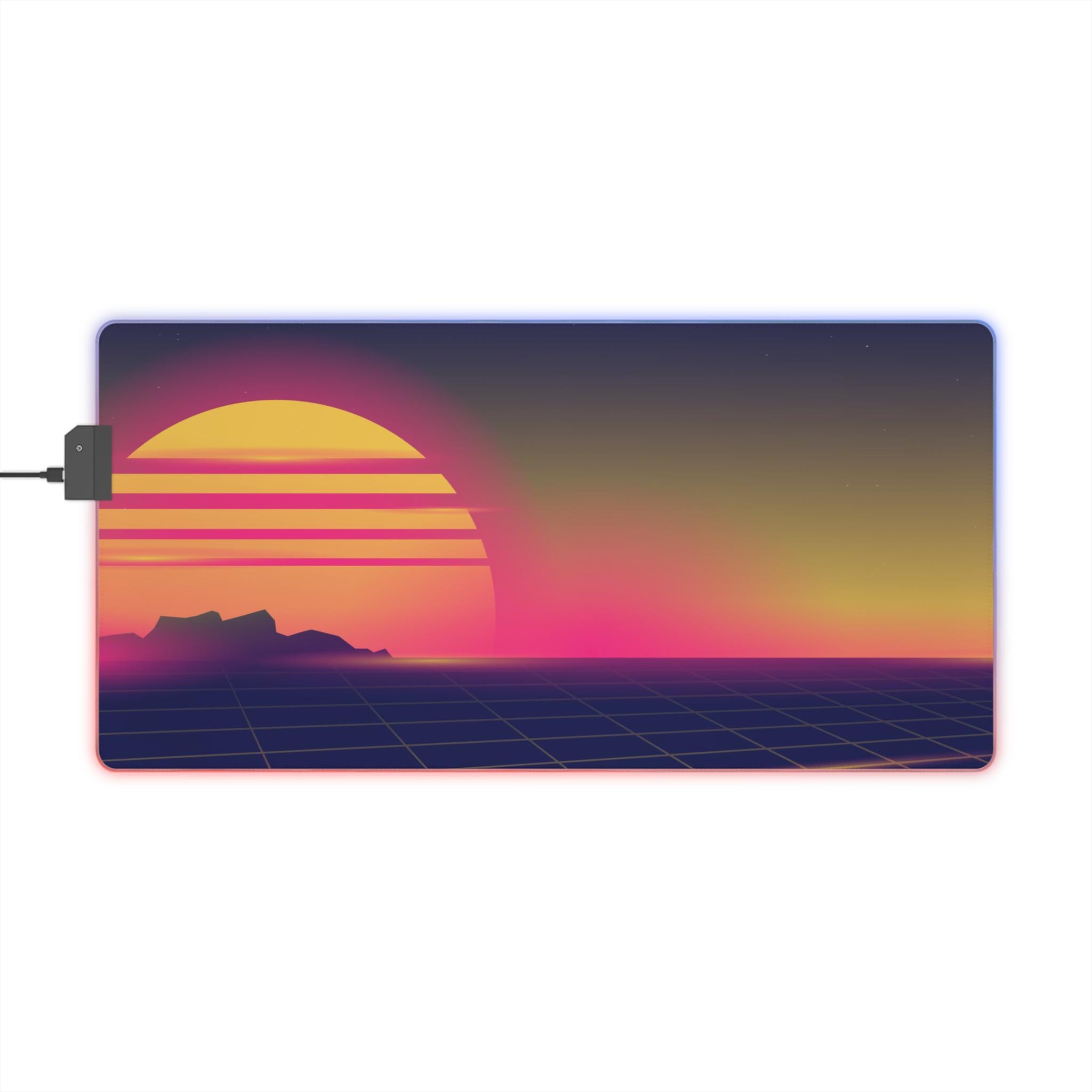 LED Gaming Mouse Pad Cyberpunk 3 PC Mouse Mat, RGB Light up Desk Mat ...