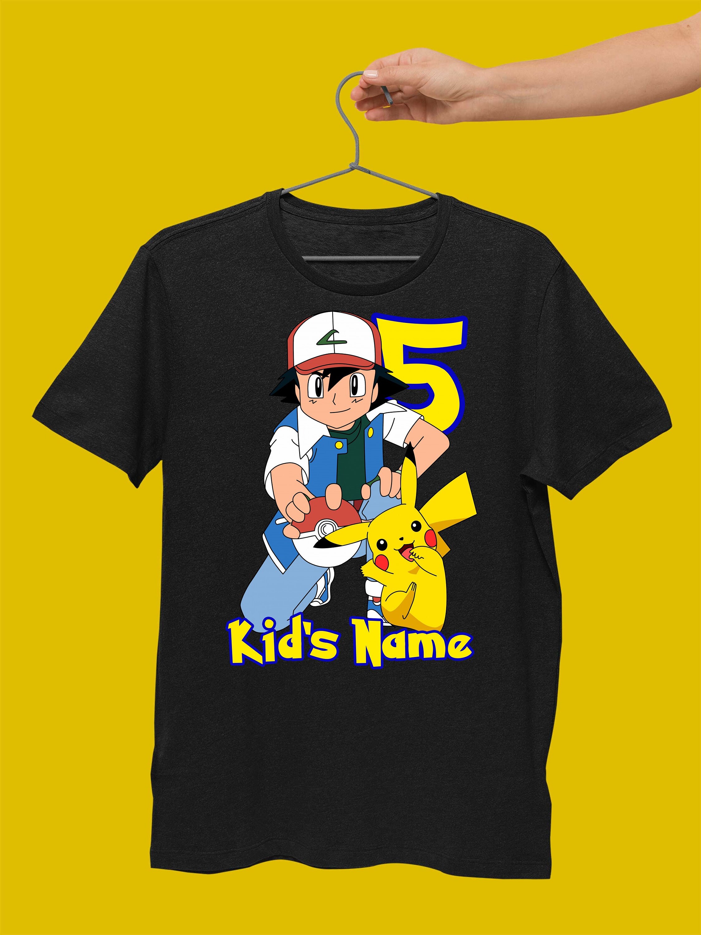 Custom Pokemon Birthday Shirt For Kid Pokemon Birthday Shirt | Etsy