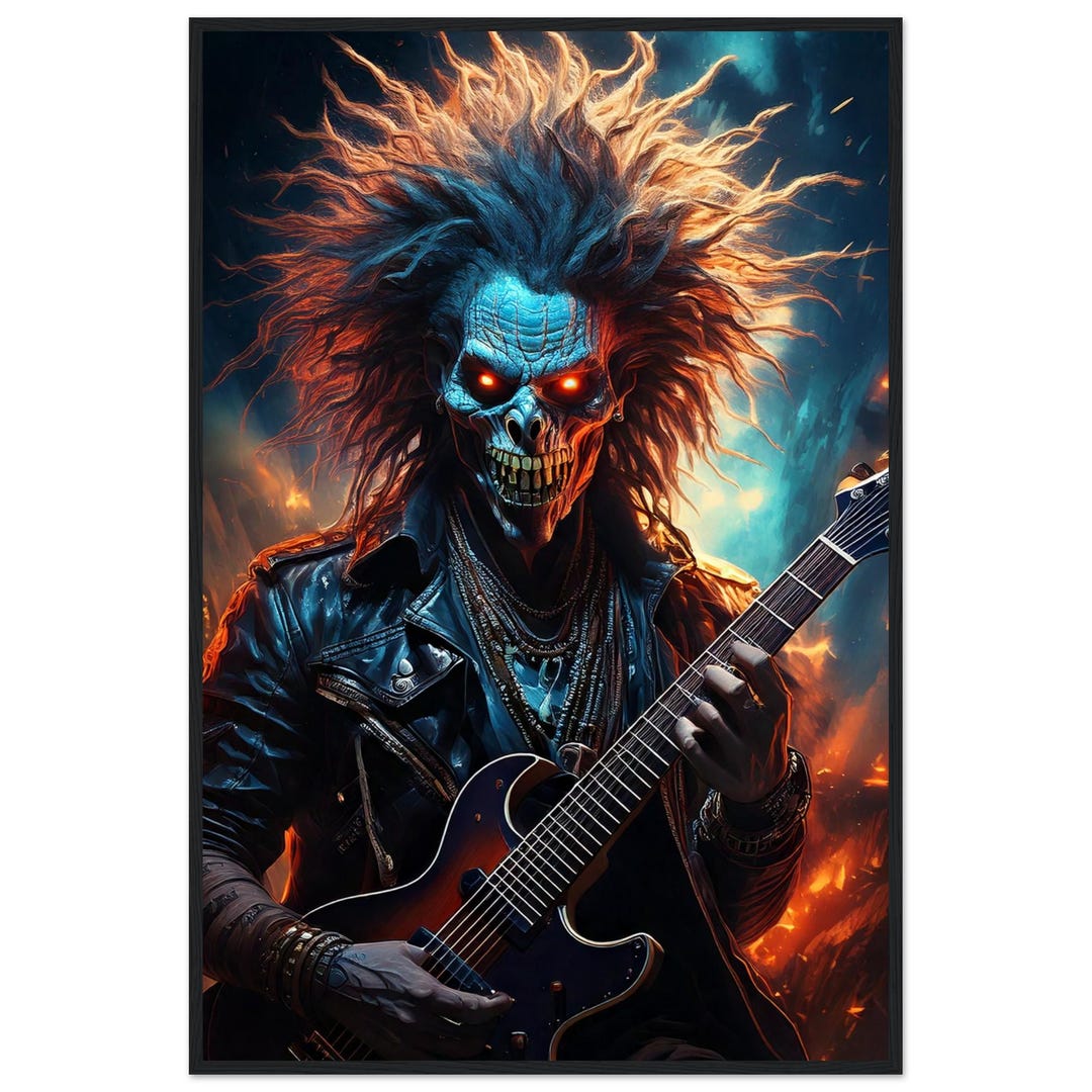 Horror Rockstar Premium Matte Paper Wooden Framed Poster 60 X 90 Cm ...