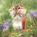 CHIPMUNK Original Watercolour Painting - Etsy