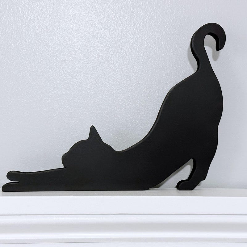 Cat Shelf Sitter Statue - Etsy