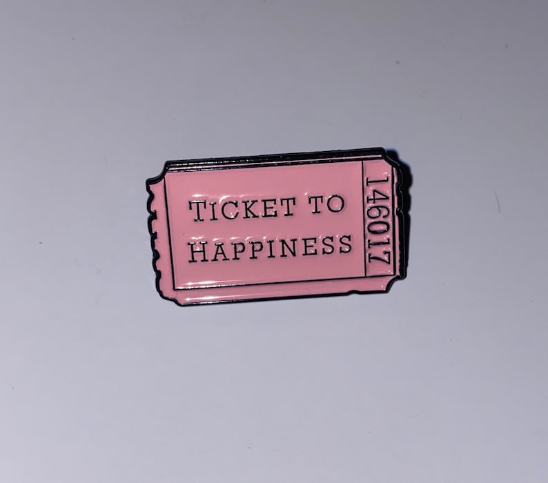Ticket to Happiness Pin - Etsy
