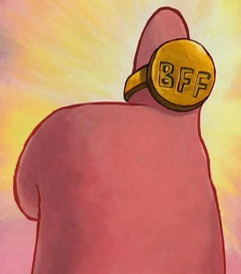 BFF Best Friends Forever Spongebob and Patrick Ring - Etsy