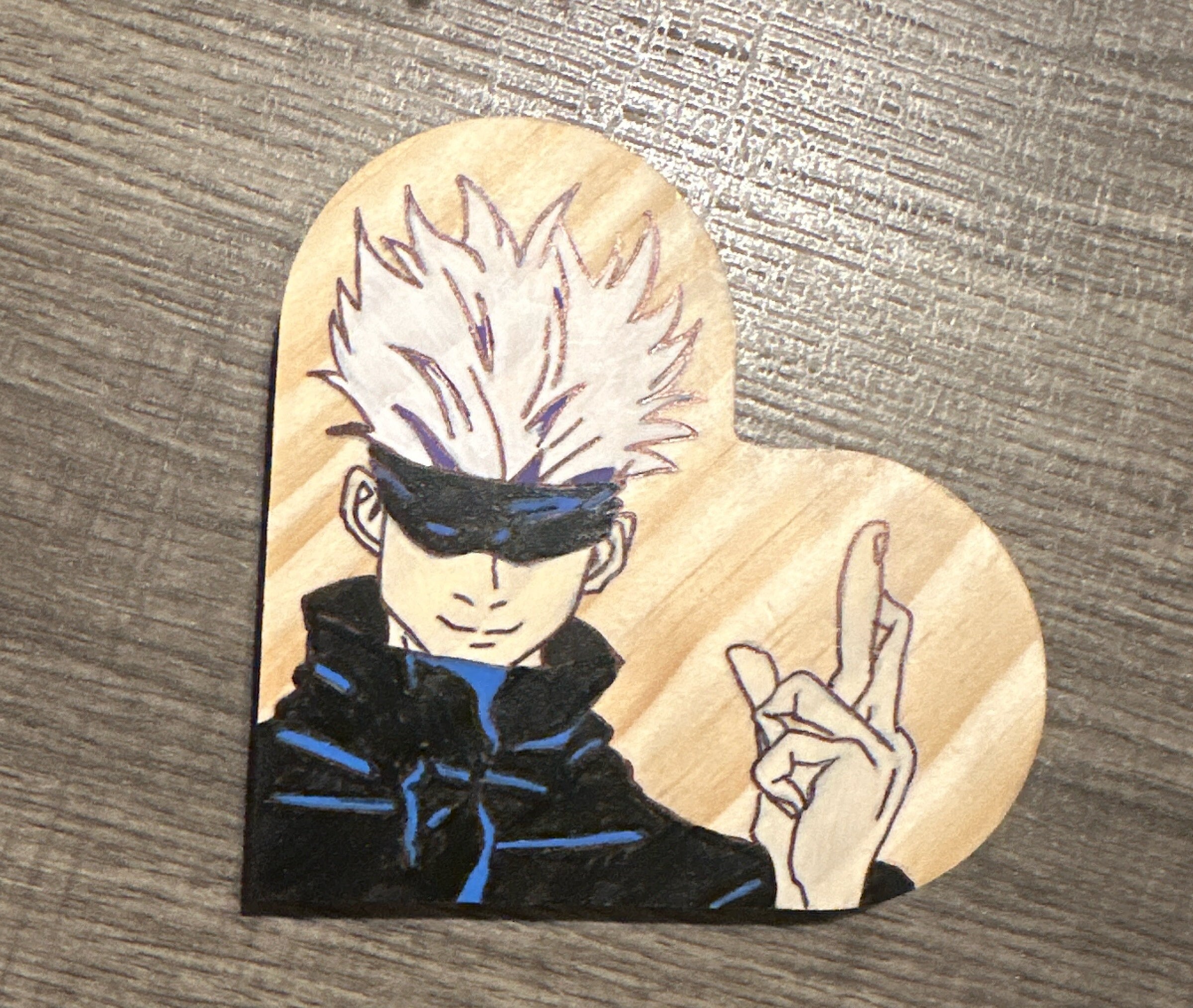 Jujutsu Kaisen Satoru Gojo Hand-drawn Coaster - Etsy