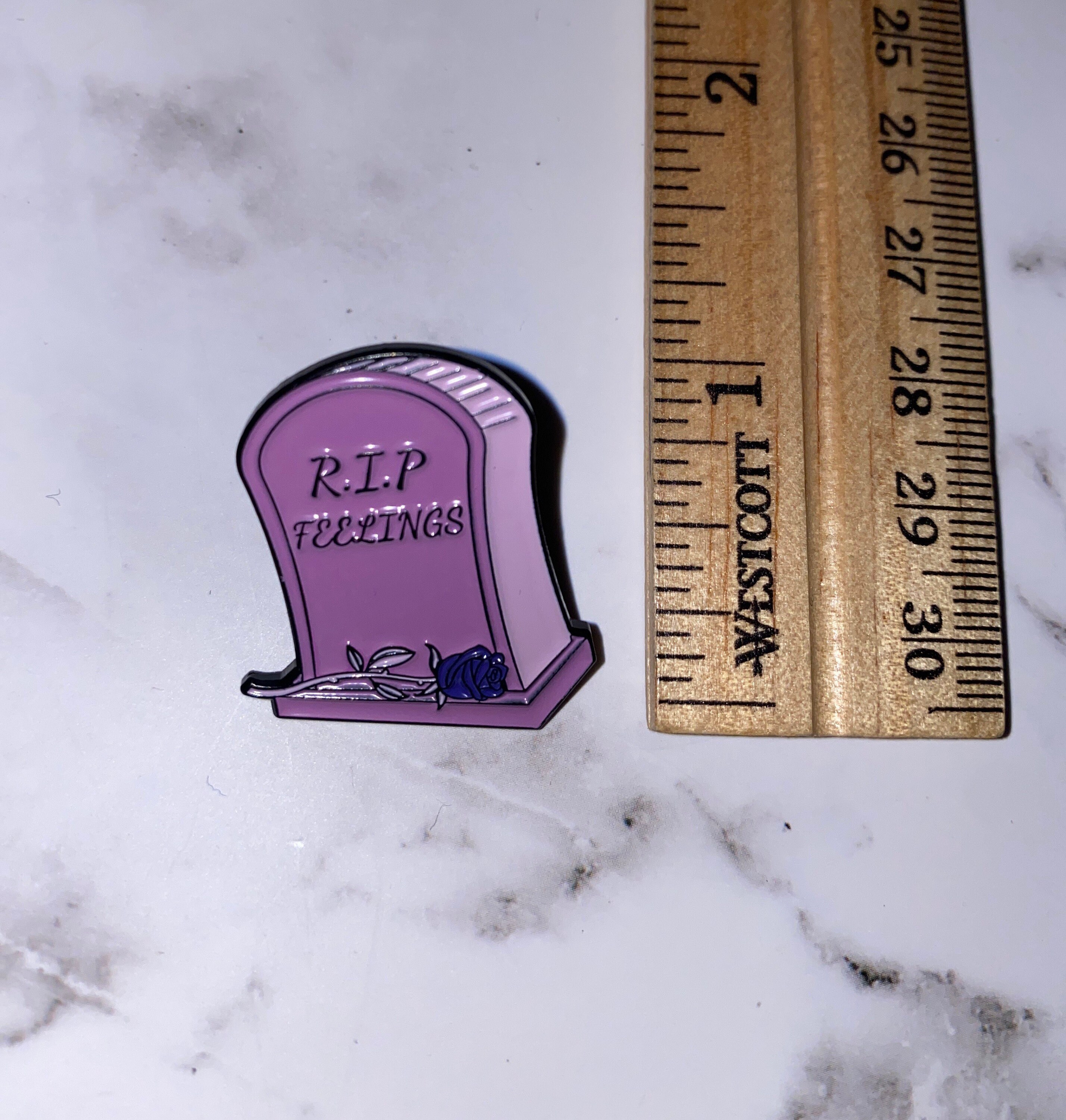 RIP Feelings Pin - Etsy