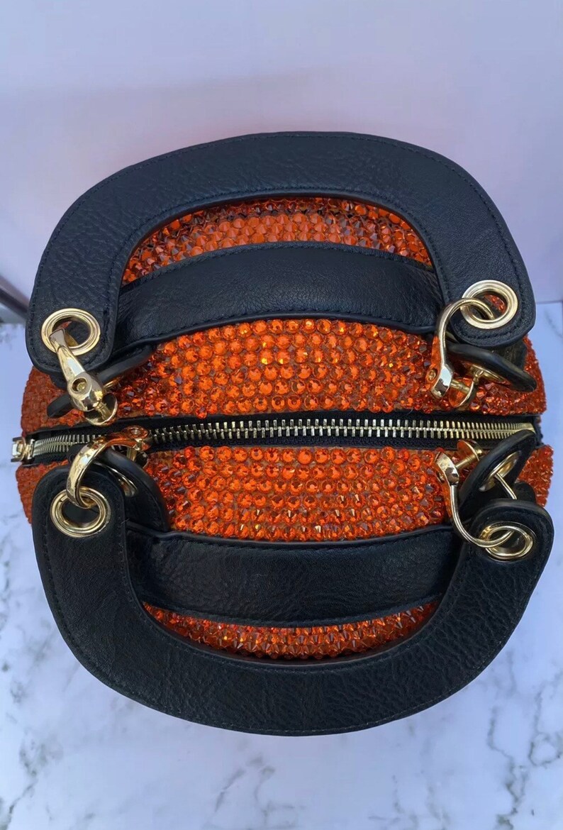 Bedazzled Crystal Basketball Handbag Purse - Etsy