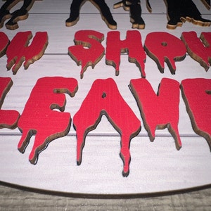 Horror Movie Wood Welcome Sign - Etsy