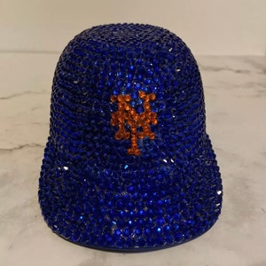 New York Mets Mini Bedazzled Crystal MLB Batting Helmet - Etsy