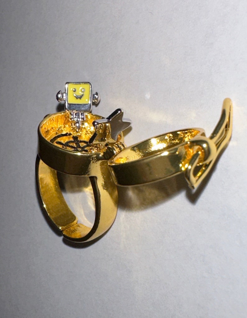 BFF Best Friends Forever Spongebob and Patrick Ring - Etsy