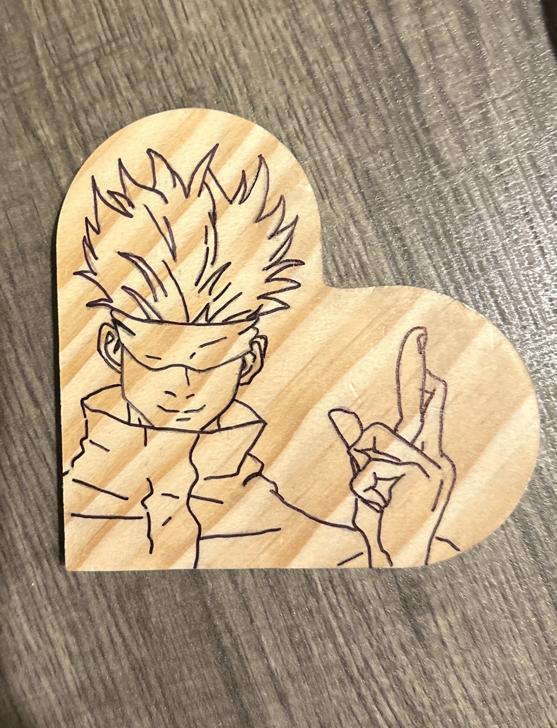 Jujutsu Kaisen Satoru Gojo Hand-drawn Coaster - Etsy