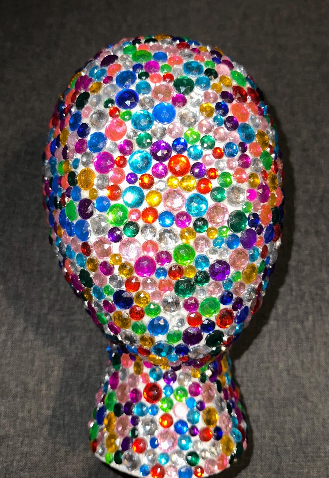Rhinestone Bedazzled Wig Head Stand - Etsy
