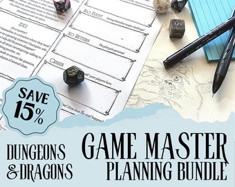 Game Master Notes - Etsy