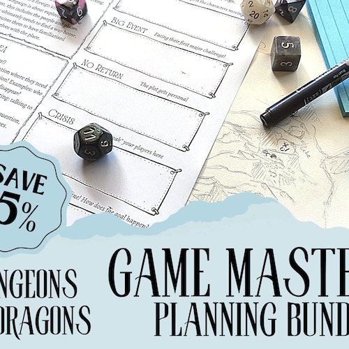 DM Game Plan Dungeon Master Planner Game Night is ON - Etsy Australia