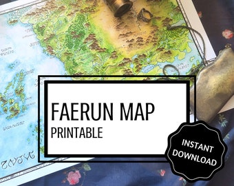 Sword Coast Map - Etsy