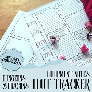 NPC Character Sheet Adventure Theme Dnd Resources - Etsy Australia