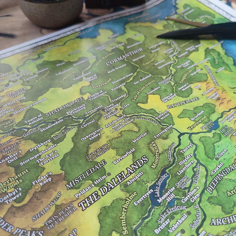 Map of Cormanthor (forgotten Realms Setting) | Dnd Map | GM Tools ...