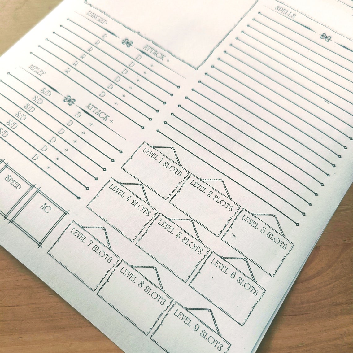 NPC Character Sheet Adventure Theme Dnd Resources - Etsy Australia