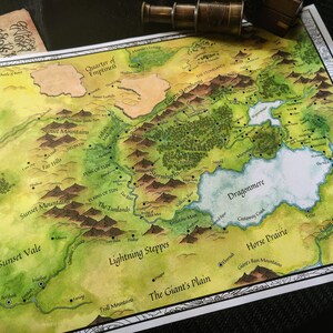 Map of Cormyr forgotten Realms Setting Dnd Map GM Tools - Etsy