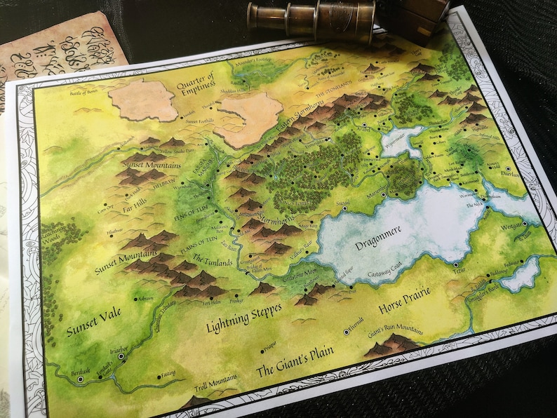 Map of Cormyr forgotten Realms Setting Dnd Map GM Tools - Etsy Ireland