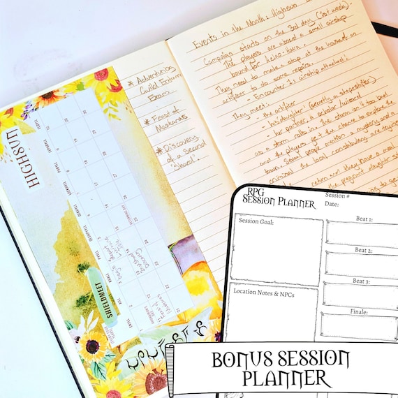 D&D Calendar BUNDLE 3 per Page Faerun's Calendar for | Etsy