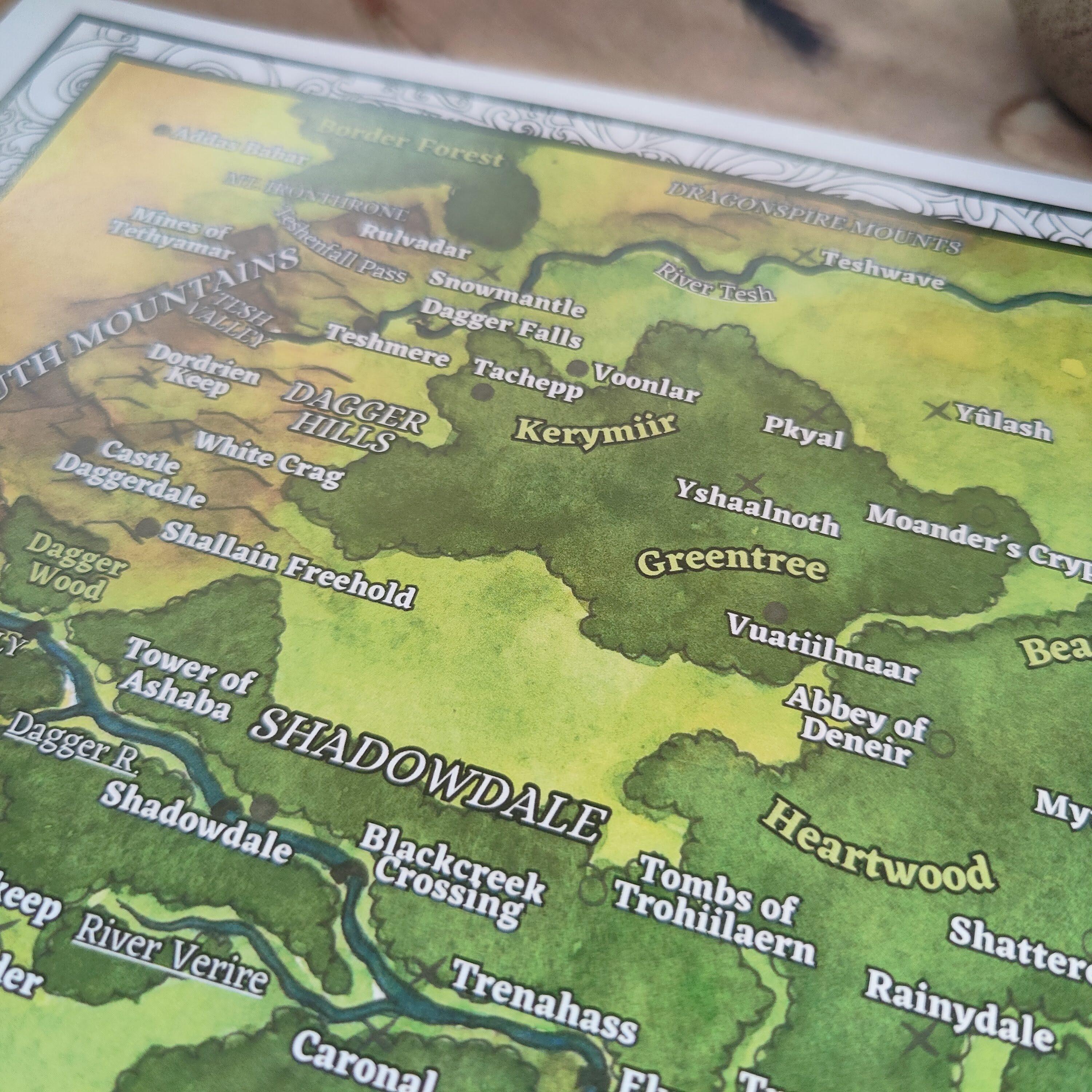 Map of Cormanthor (forgotten Realms Setting) | Dnd Map | GM Tools ...