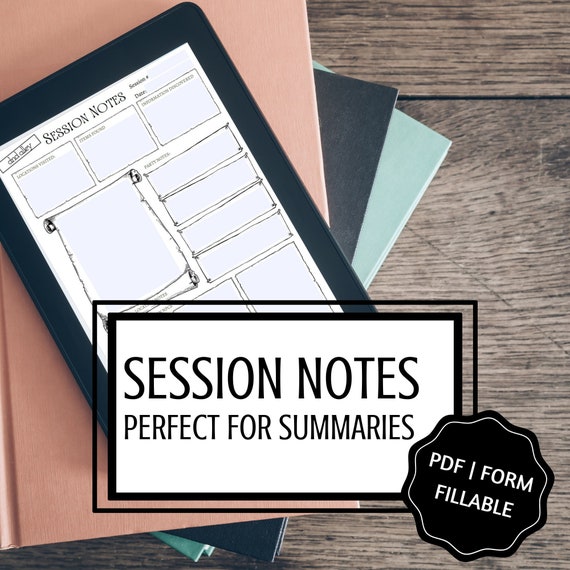 Dnd Session Notes Form Fillable Perfect for Session - Etsy Canada