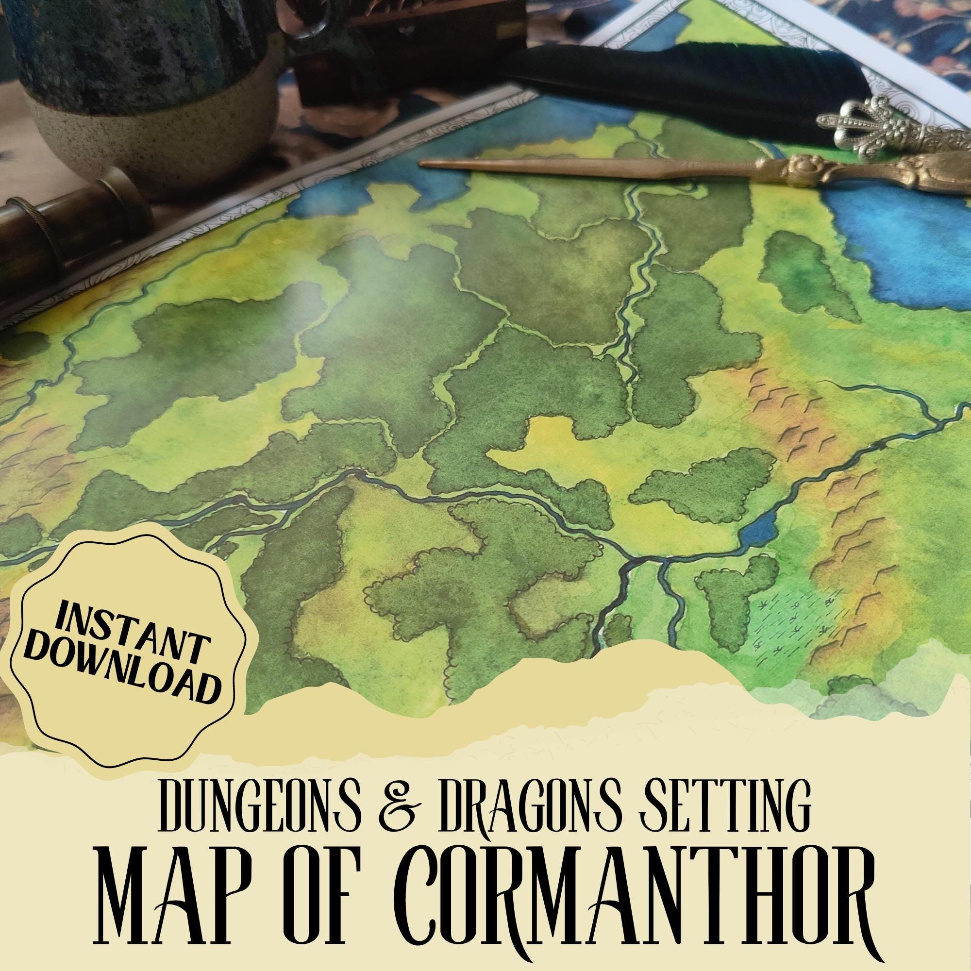 Map of Cormanthor (forgotten Realms Setting) | Dnd Map | GM Tools ...