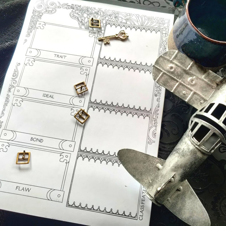 Dnd Character Sheet & Notes Bundle Pack | Magic Academy Theme | Dnd ...