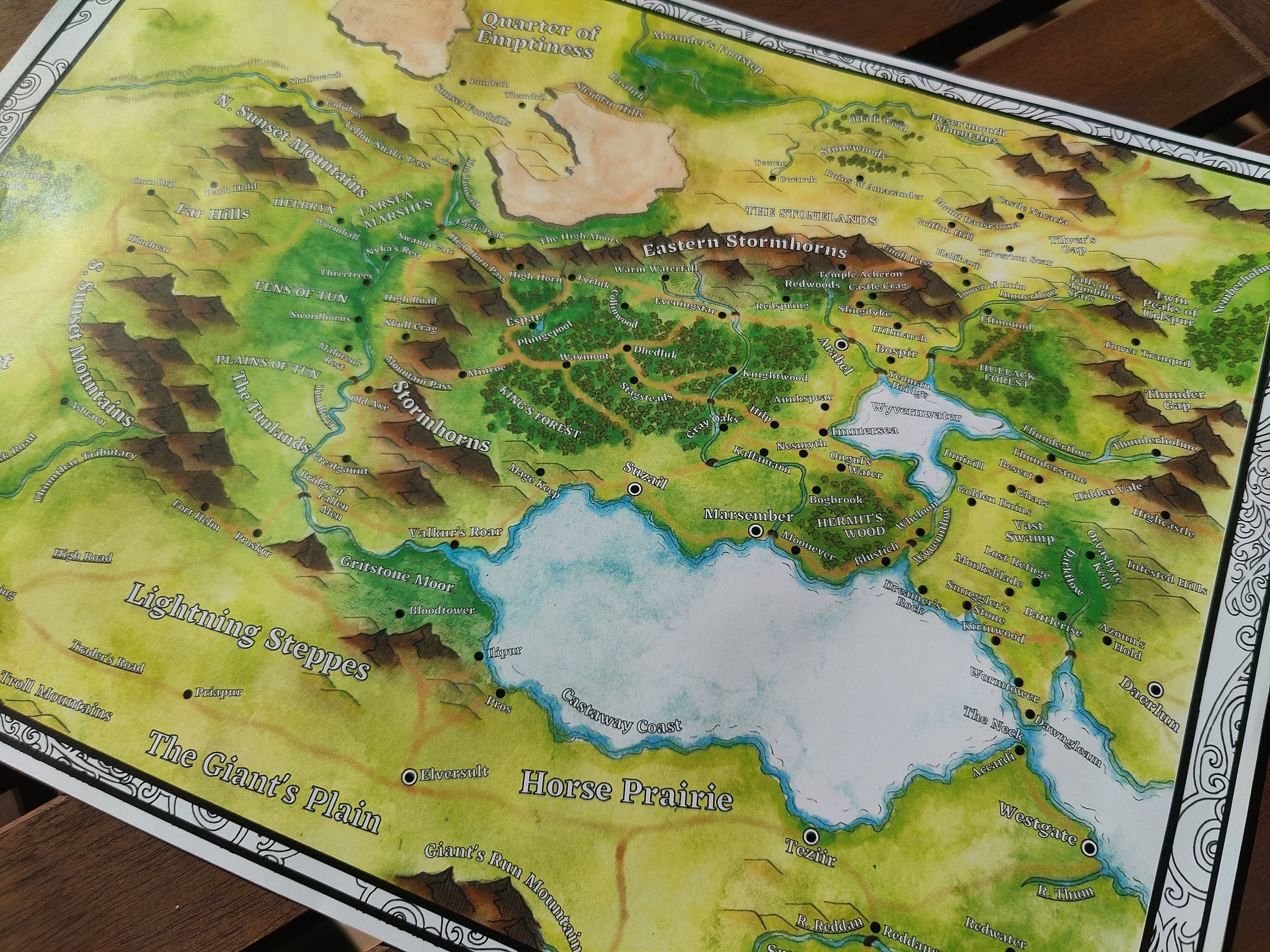 Map Of Cormyr Forgotten Realms Setting Dnd Map Gm Tools Faerûn Etsy