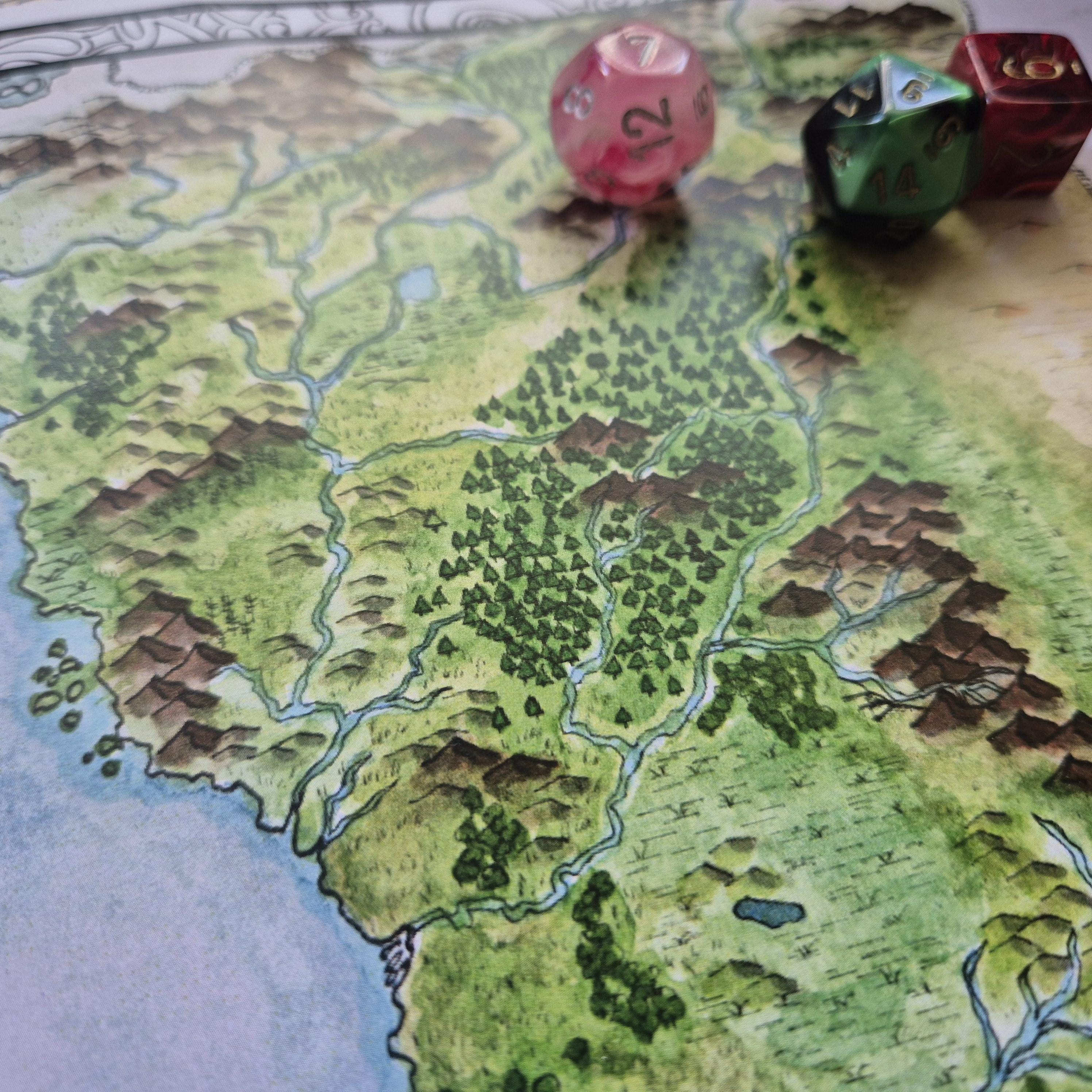 Map of the Sword Coast in Faerûn | Dnd Map | GM Tools - Etsy Canada