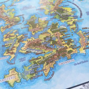 Map of Moonshae Isles forgotten Realms Setting Dnd Map GM Tools Faerûn ...