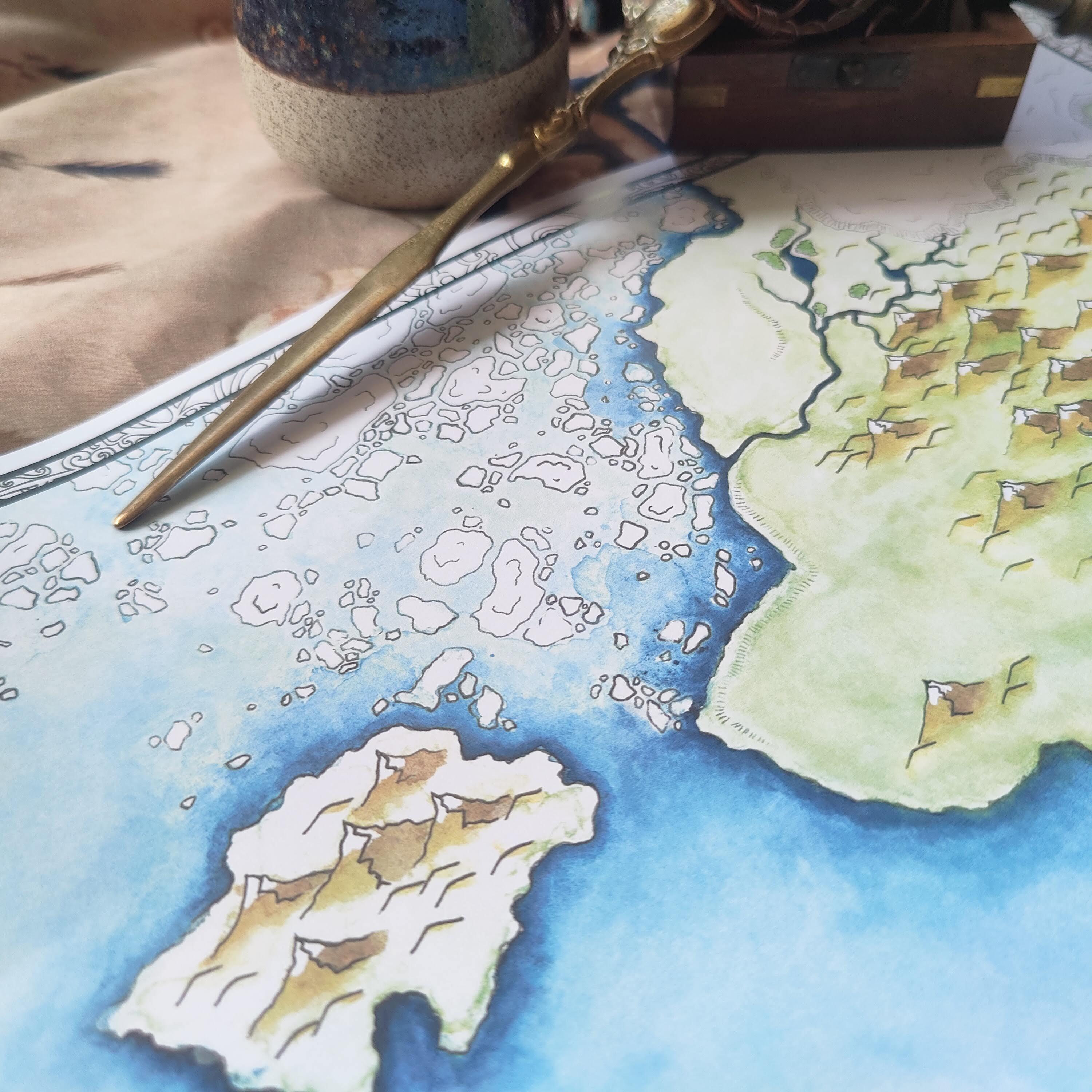 Map of Icewind Dale & Beyond | Dnd Map | GM Tools - Etsy Canada