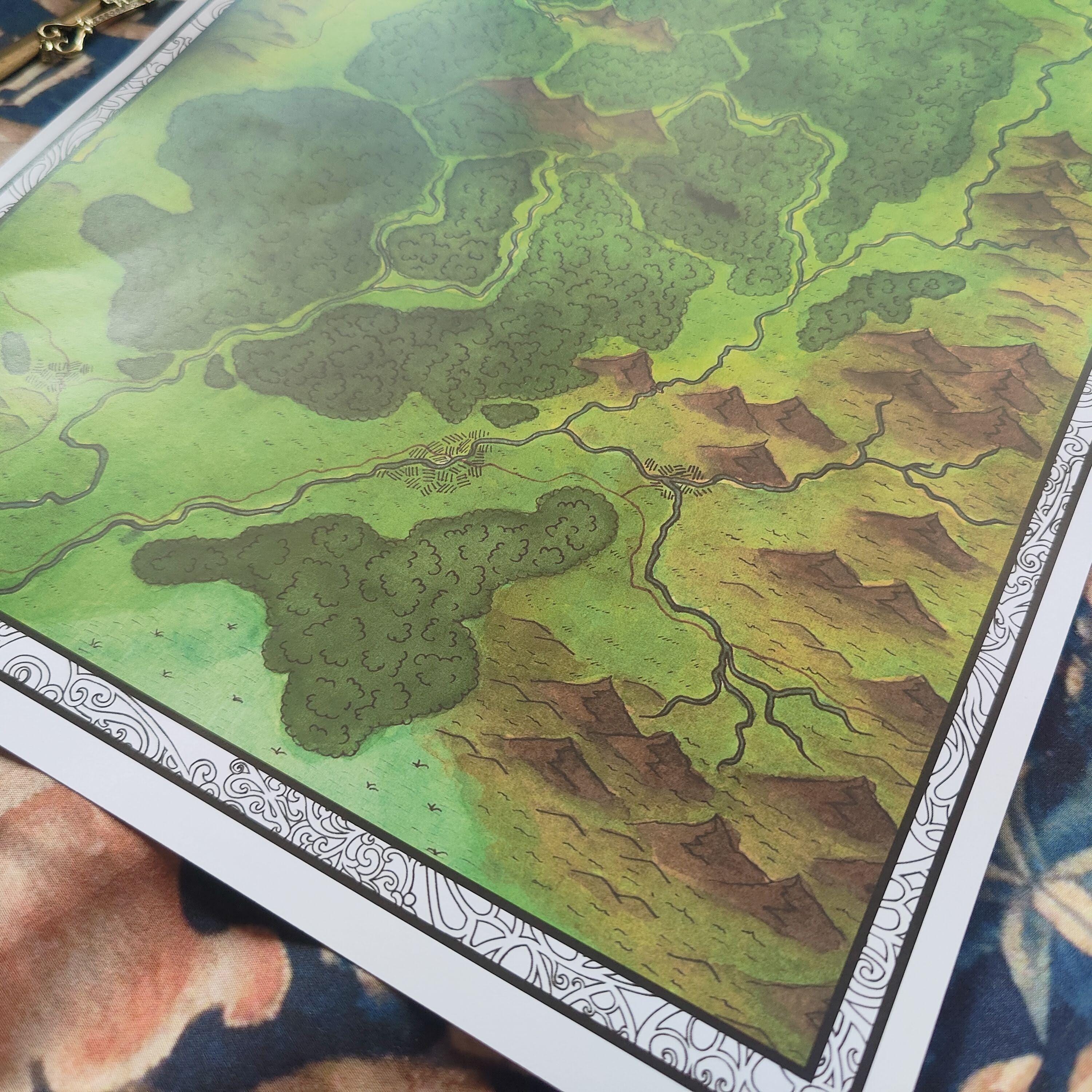 Map of High Forest (forgotten Realms Setting) | Dnd Map | GM Tools ...