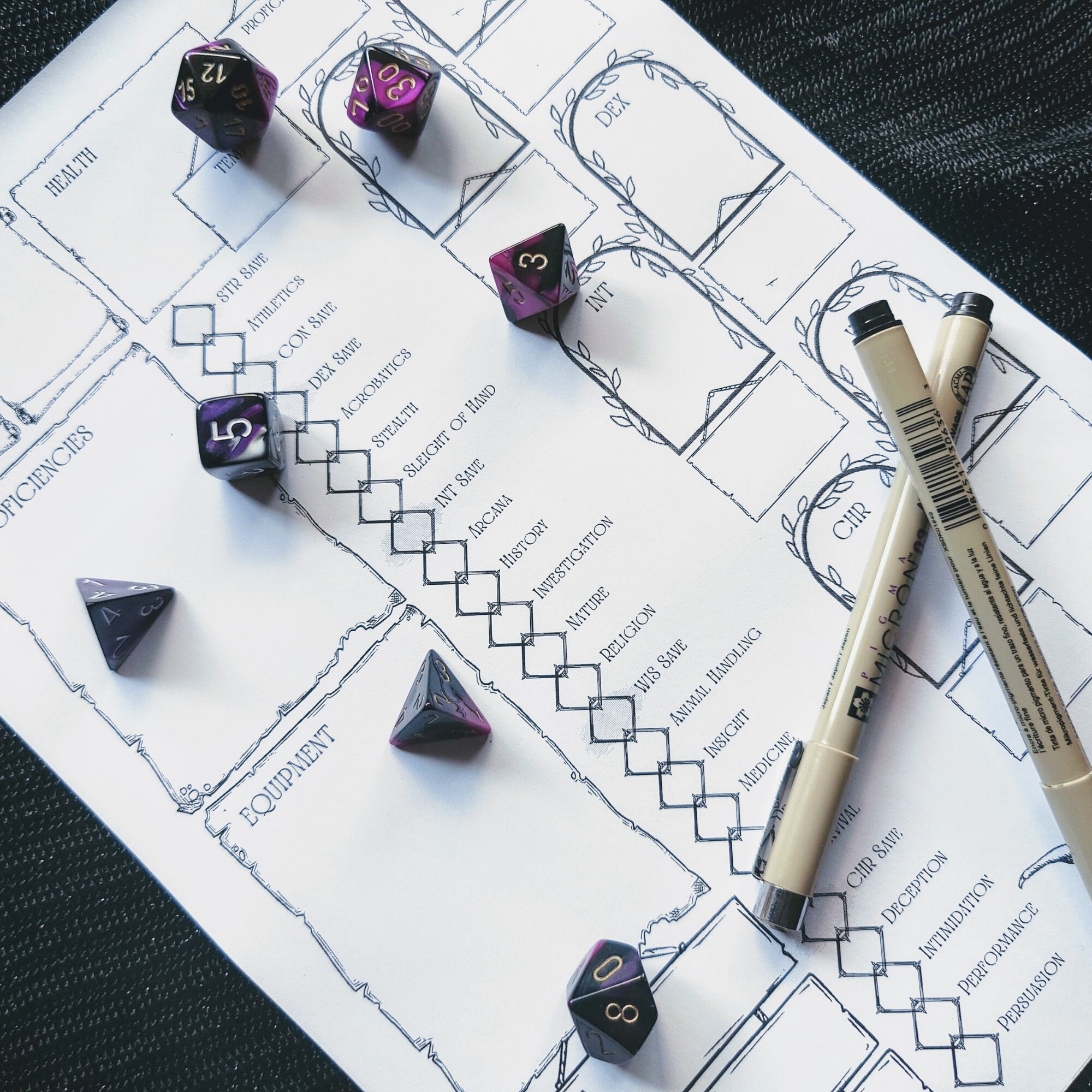Dnd Player Character Sheet & Notes Bundle Pack Adventure - Etsy Canada