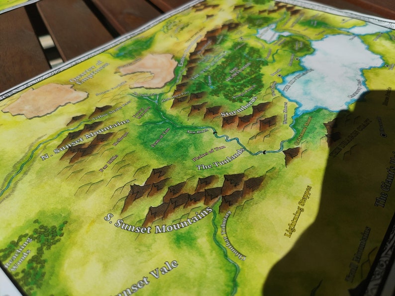 Map of Cormyr forgotten Realms Setting Dnd Map GM Tools Faerûn - Etsy ...