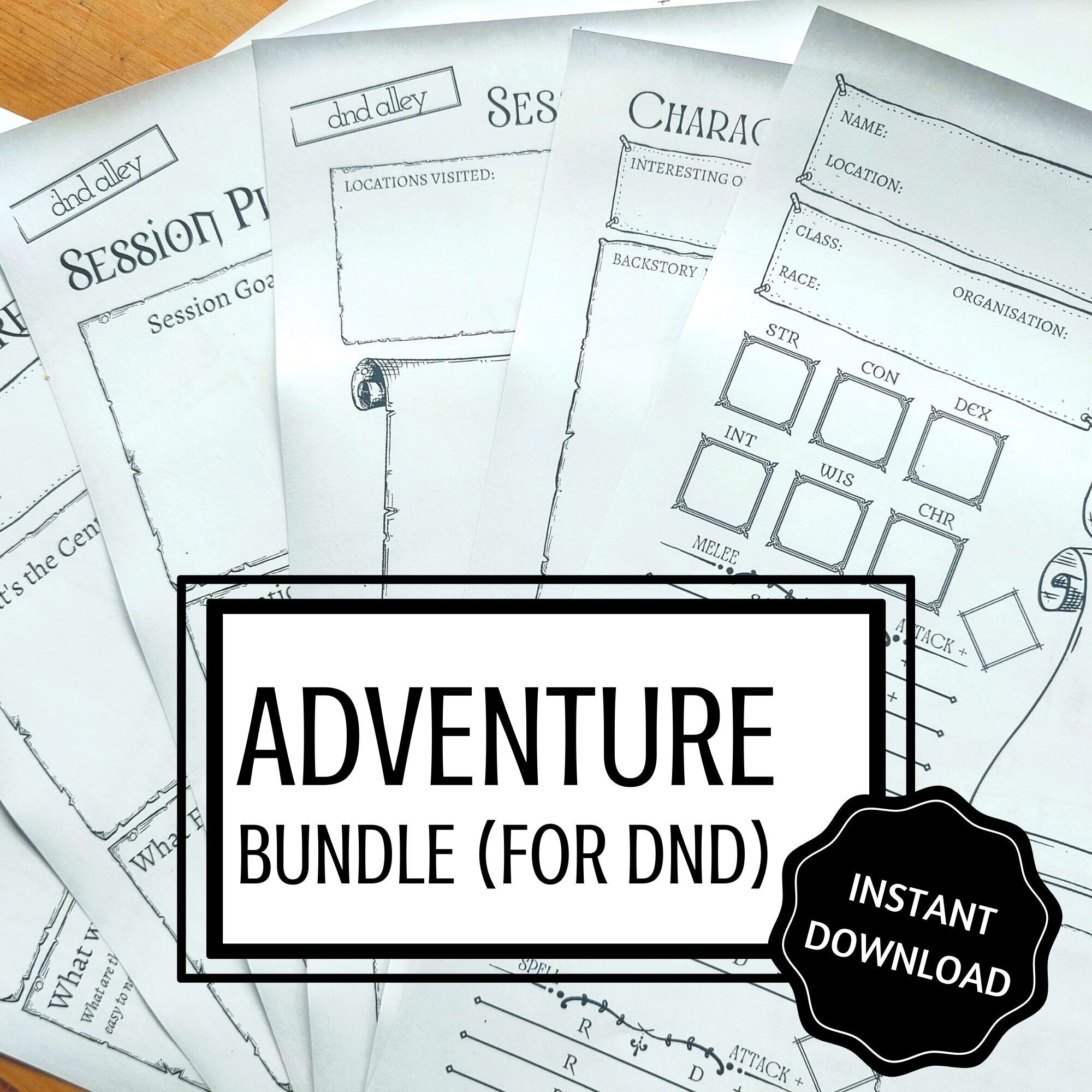 Adventure Theme Bundle Pack Dnd Resources SAVE 15% - Etsy